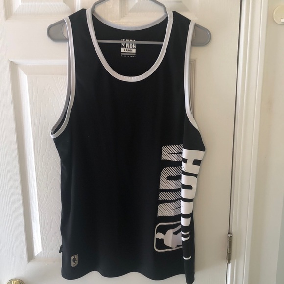 NBA | Shirts | Nba Tank Top Black And White Large | Poshmark